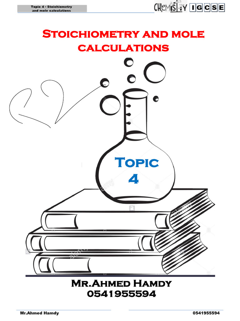 4- Topic 4 - Stoichiometry and Mole Calculations (1) | PDF | Oxide ...