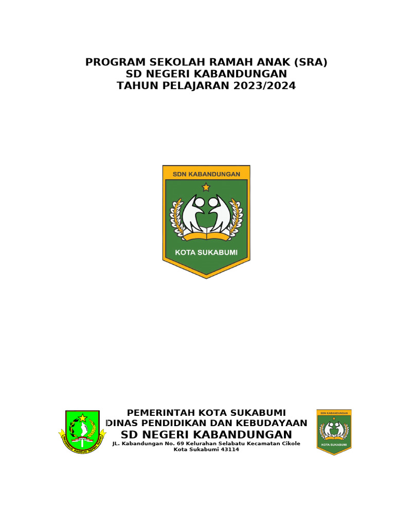 PROGRAM SEKOLAH RAMAH ANAK | PDF