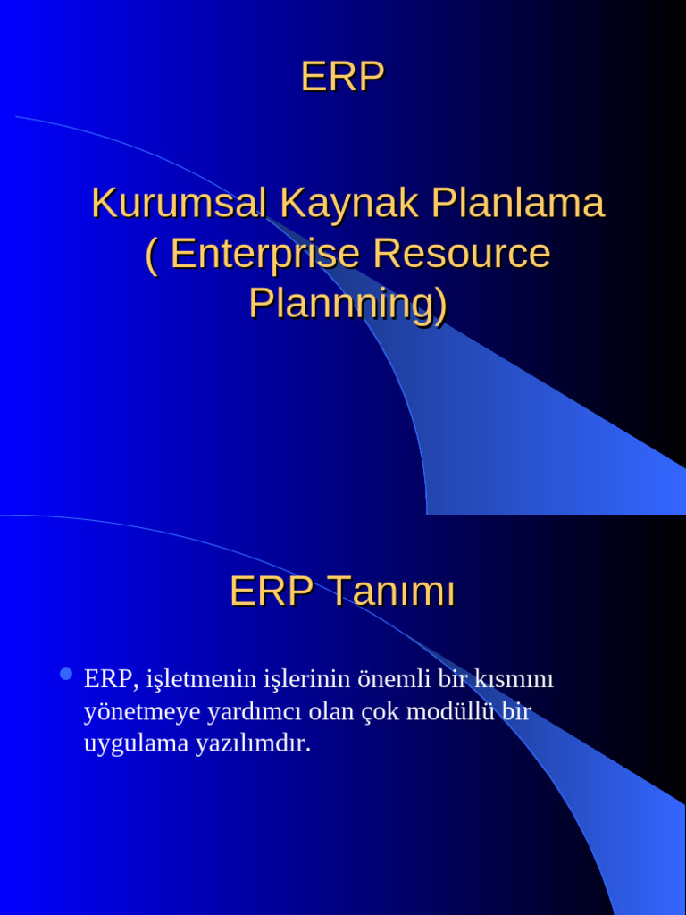 Erp Revised | PDF