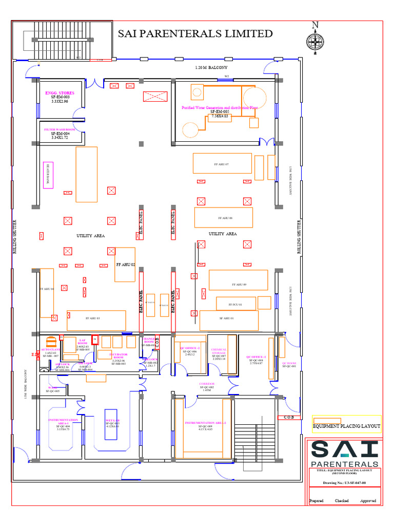 SPL-U3-Equipment Placing 2nd FLOOR DRAWINGS 08.01.25 | PDF