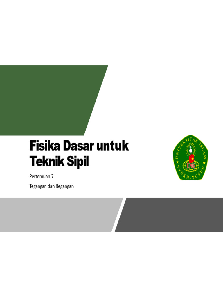 Tegangan dan Regangan dalam Teknik Sipil | PDF