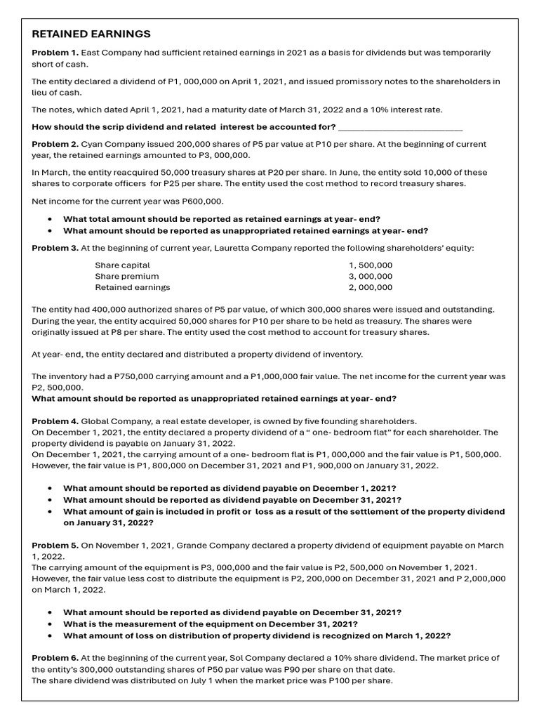 Retained Earnings Pdf Dividend Retained Earnings