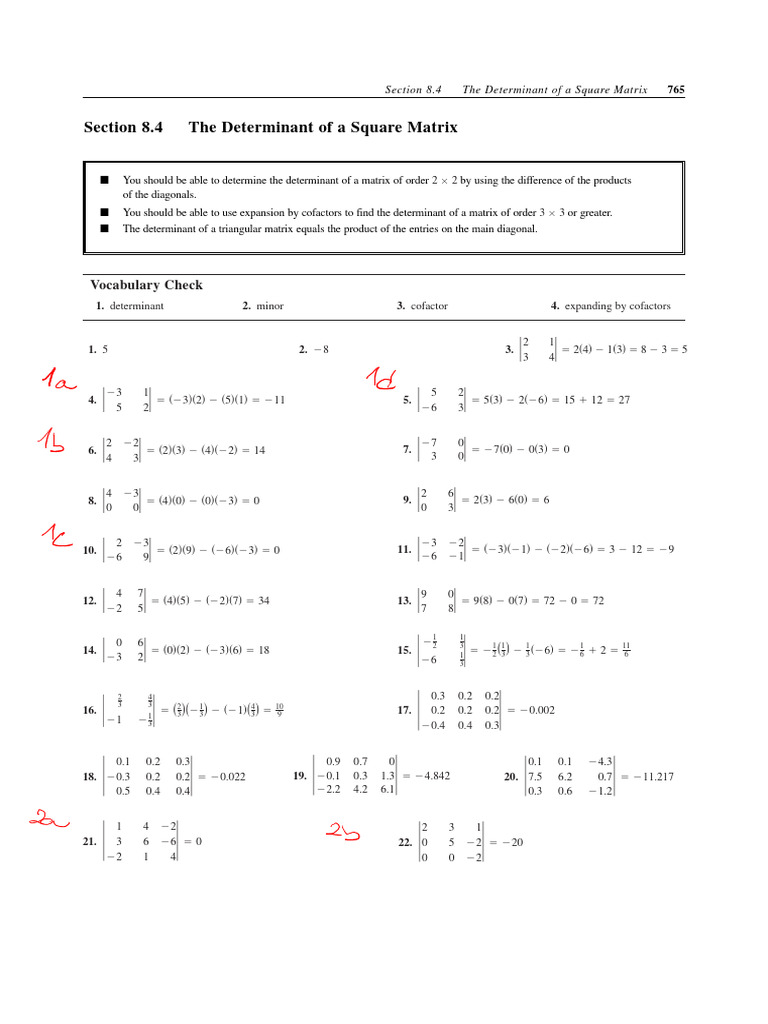 Matrix 3x3 MATH 150 | PDF | Determinant | Matrix (Mathematics)