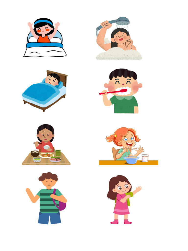 Get Up Have Breakfast Get Dressed Have Lunch Brush My Teeth Go to ...