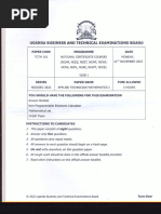 UBTEB Past Papers Download Guide | PDF