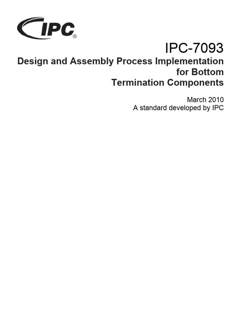 IPC 7093 底部终端组件的设计与装配过程实现 | PDF | Printed Circuit Board | Electrical ...