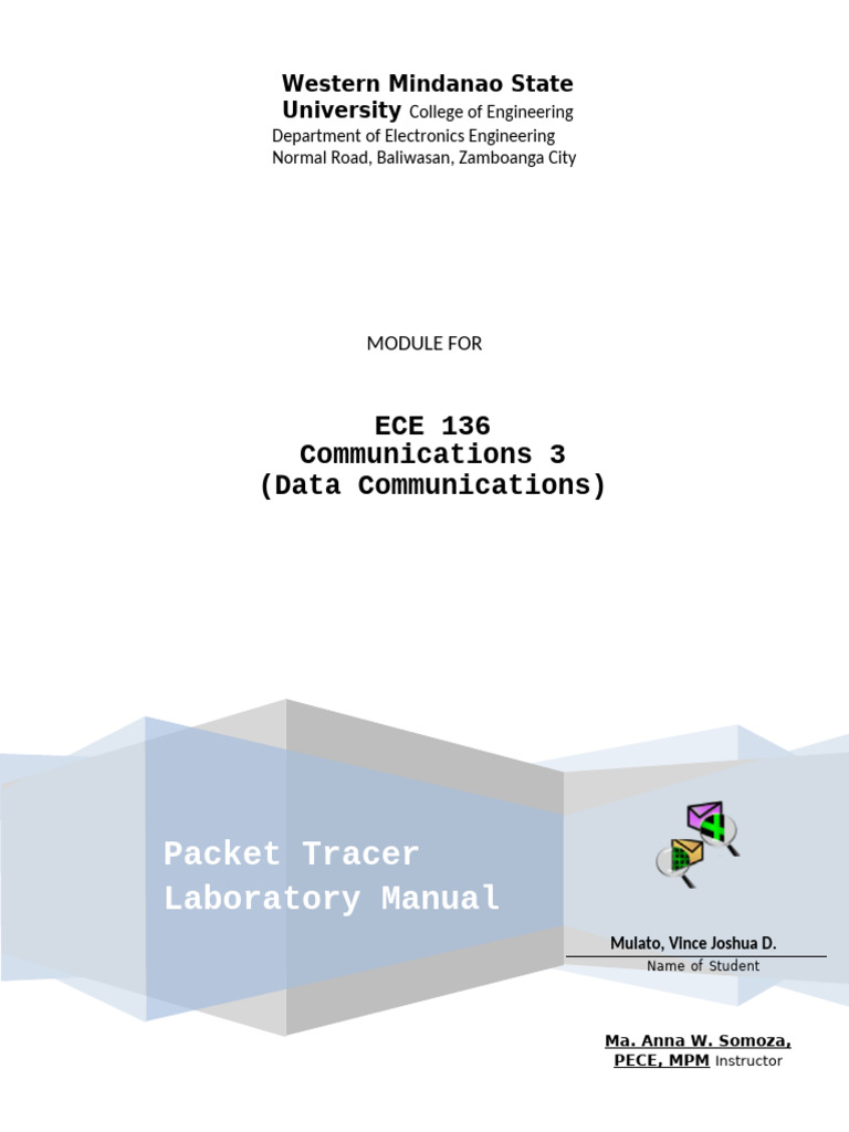 ECE 136 Packet Tracer Activity Module_Mulato (converted) | PDF ...