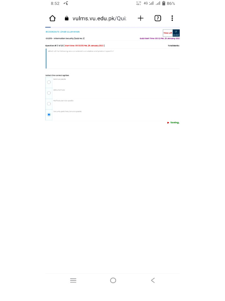 cs205 Quiz 3 2023 | PDF