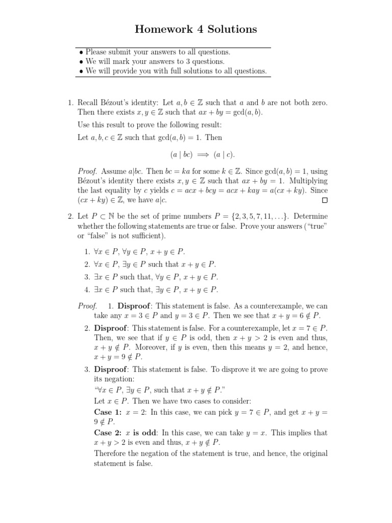 UBC MATH 220 HW 4 Solutions | PDF | Mathematical Logic | Mathematical ...