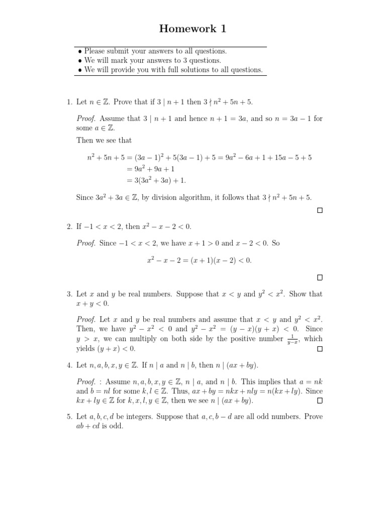 UBC MATH 220 HW 1 Solutions | PDF | Elementary Mathematics | Discrete ...