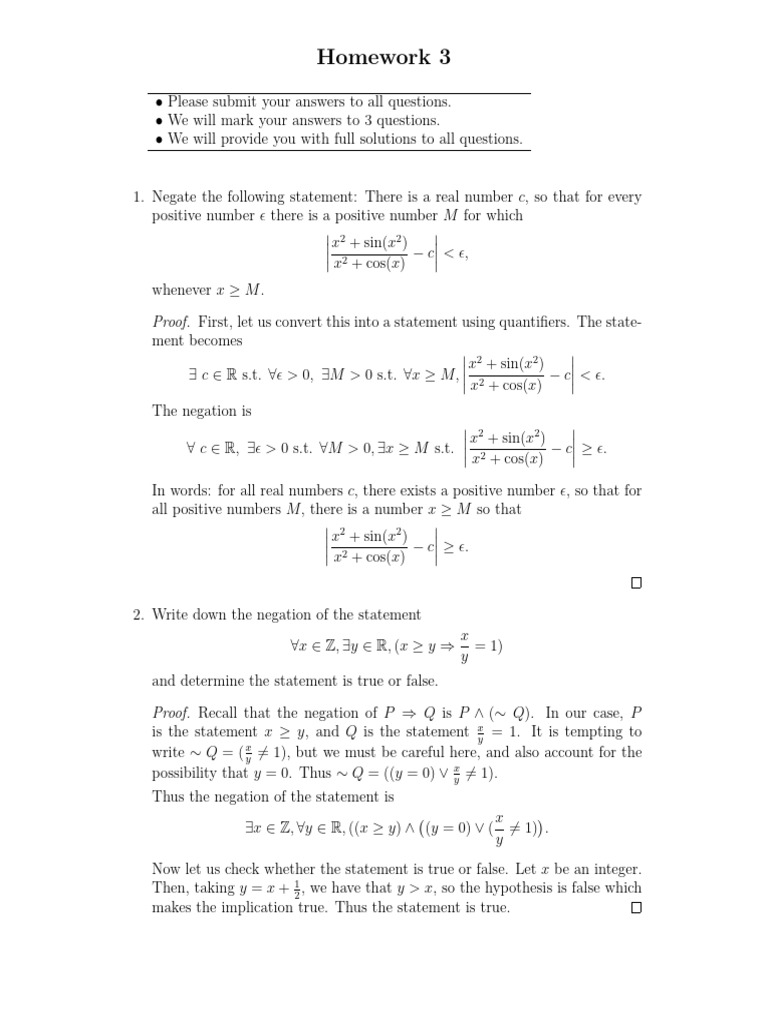 UBC MATH 220 HW 3 Solutions | PDF | Mathematical Concepts ...
