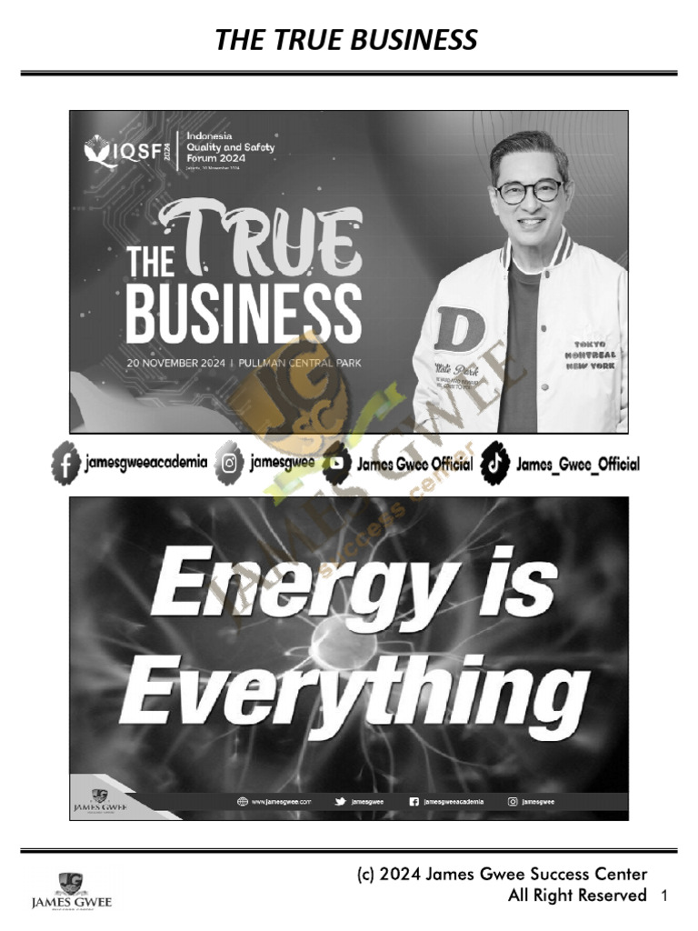 Isi Makalah The True Business | PDF