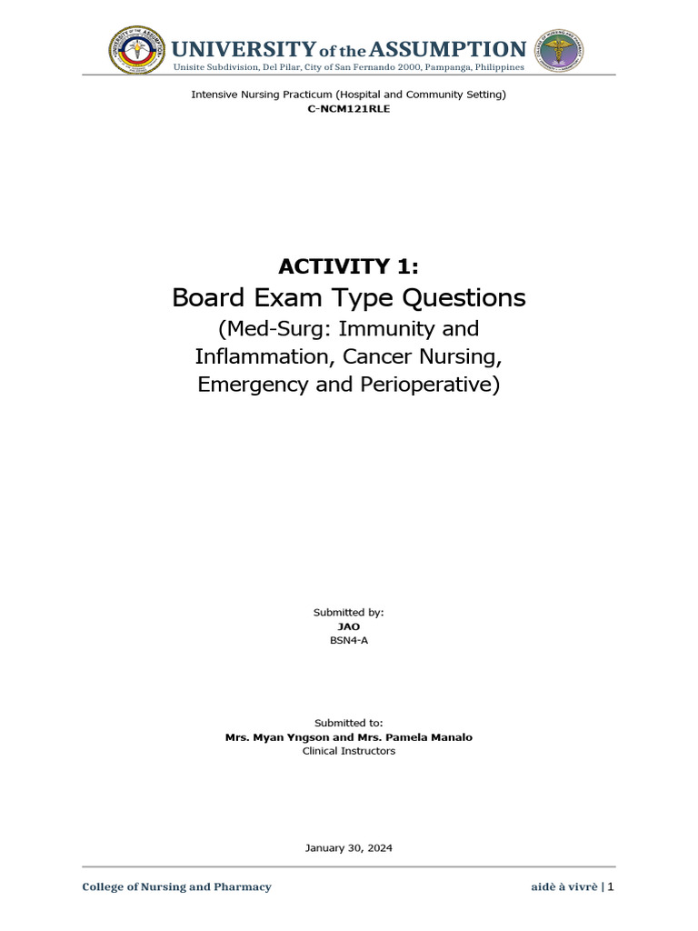 NCLEX Questions on Arthritis and Pain | PDF | Arthritis | Rheumatoid ...