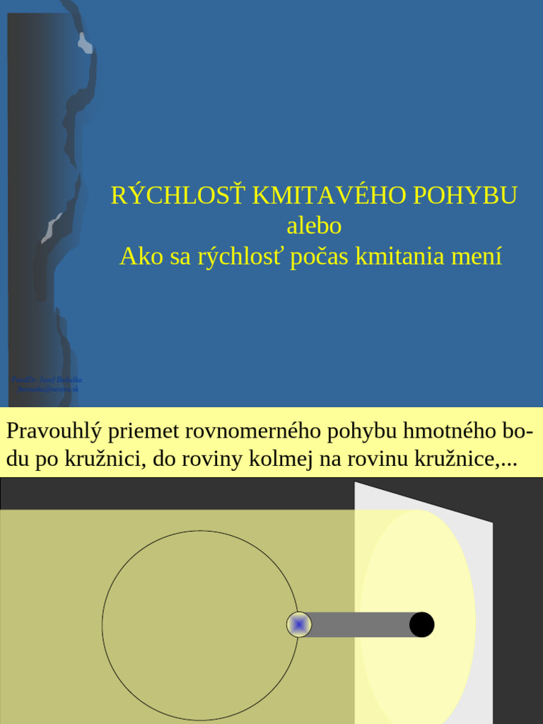 04-Rychlost Kmitaveho Pohybu | PDF