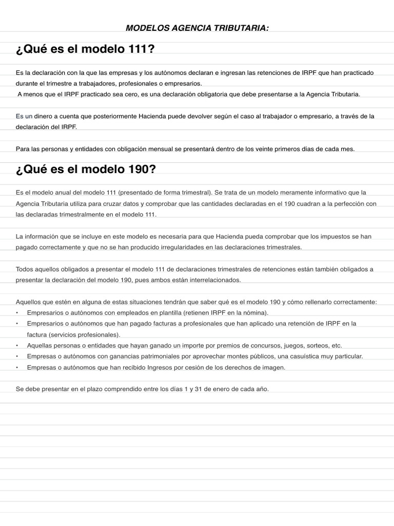 Que_son_los_modelos_111_115_180_190 | PDF | Economias