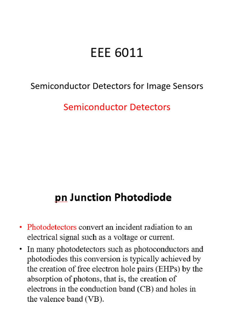 PhotoDetectors Slide | PDF