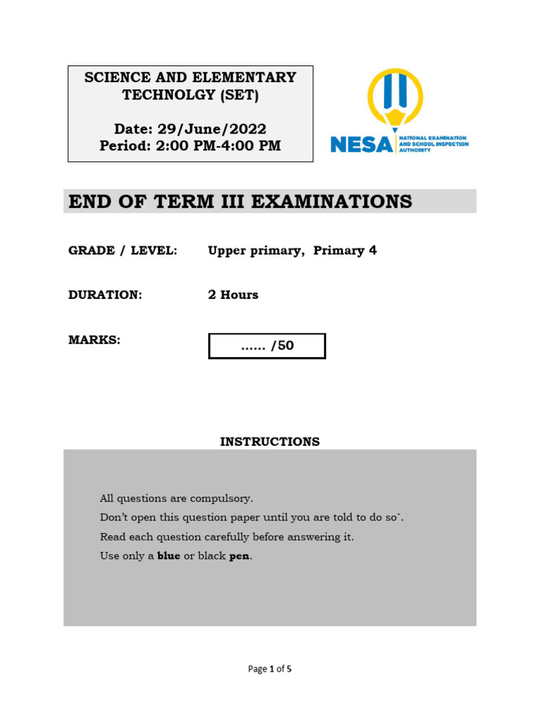 P4-SET-Paper | PDF | Soil | Earth Sciences