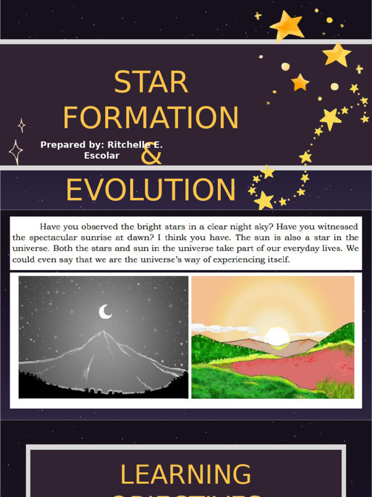 Star Formation Evolution | PDF | Stars | Physical Sciences
