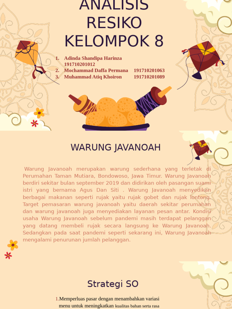 Analisis Resiko Kelompok 8 | PDF