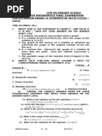 Maths Grade 11 Unit 2 Test | PDF | Mathematical Objects | Applied ...