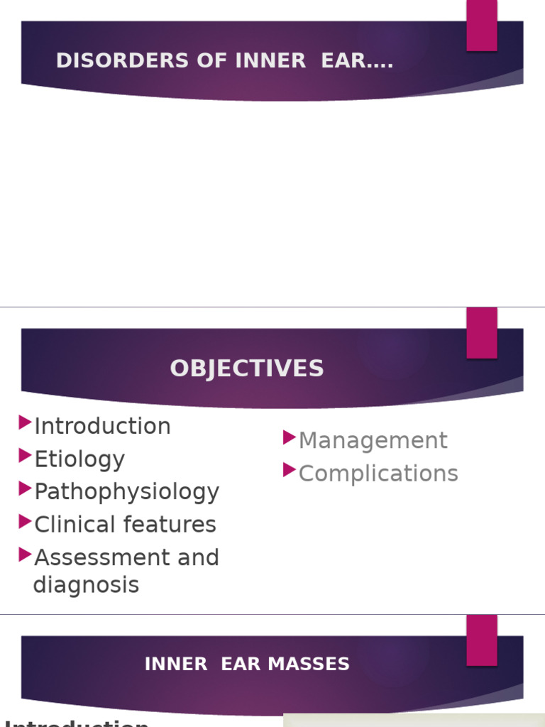 Disorders of Middle Ear Part 2 | PDF | Hearing Loss | Hearing