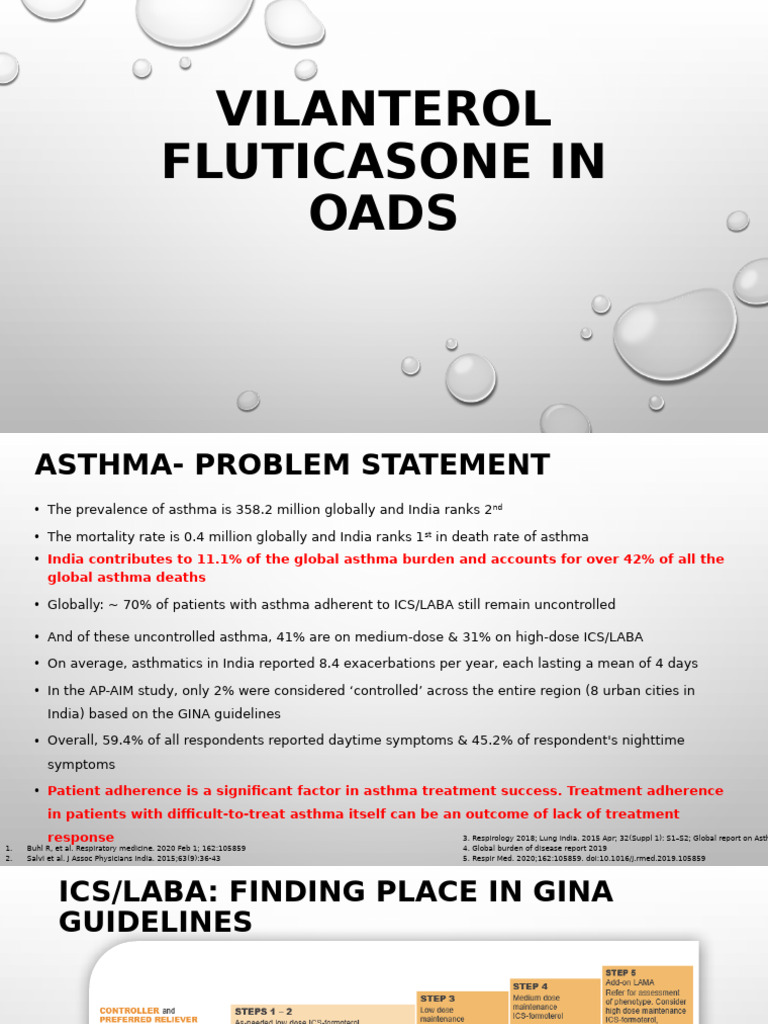 Vilanterol Fluticasone in OADs Updated 28-10 | PDF | Asthma | Drugs