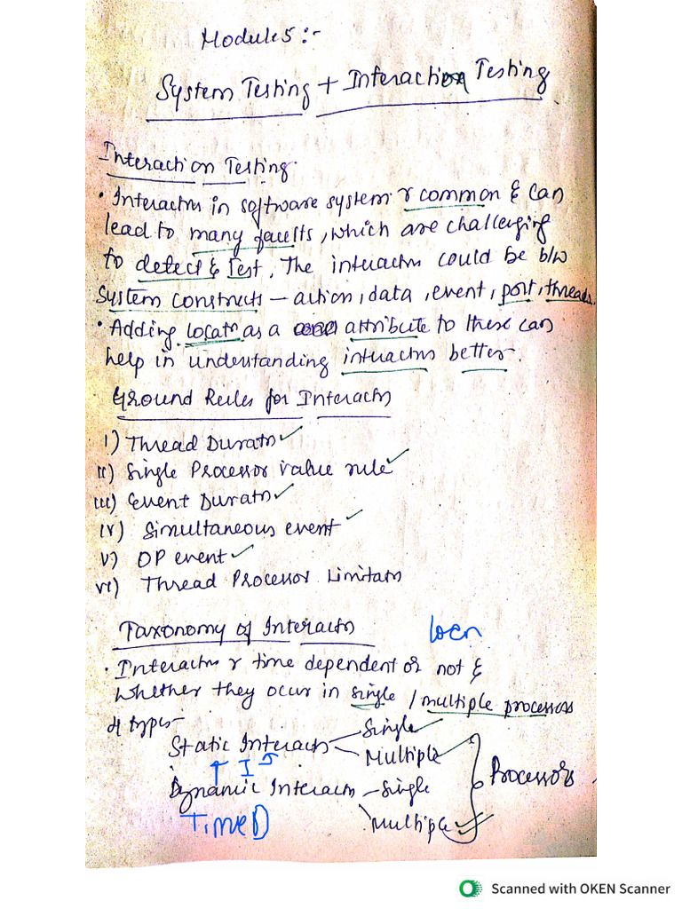 ST Mod 5 Notes | PDF