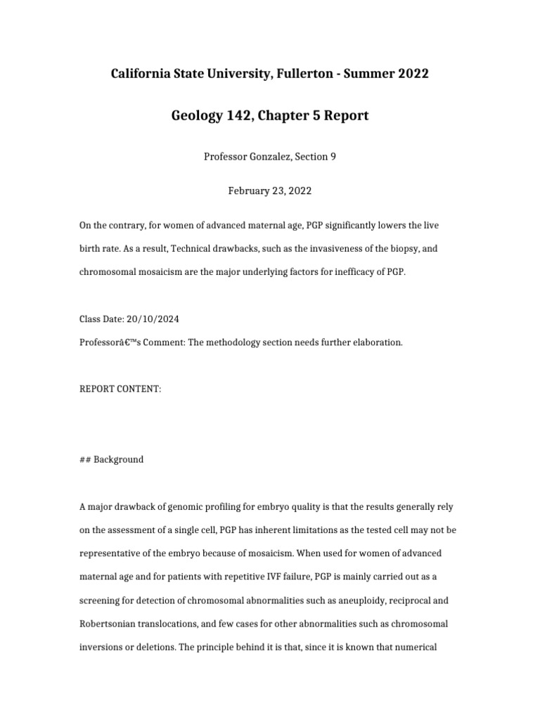 Geology 142 Chapter 5 Report | PDF | Genetics | Biology