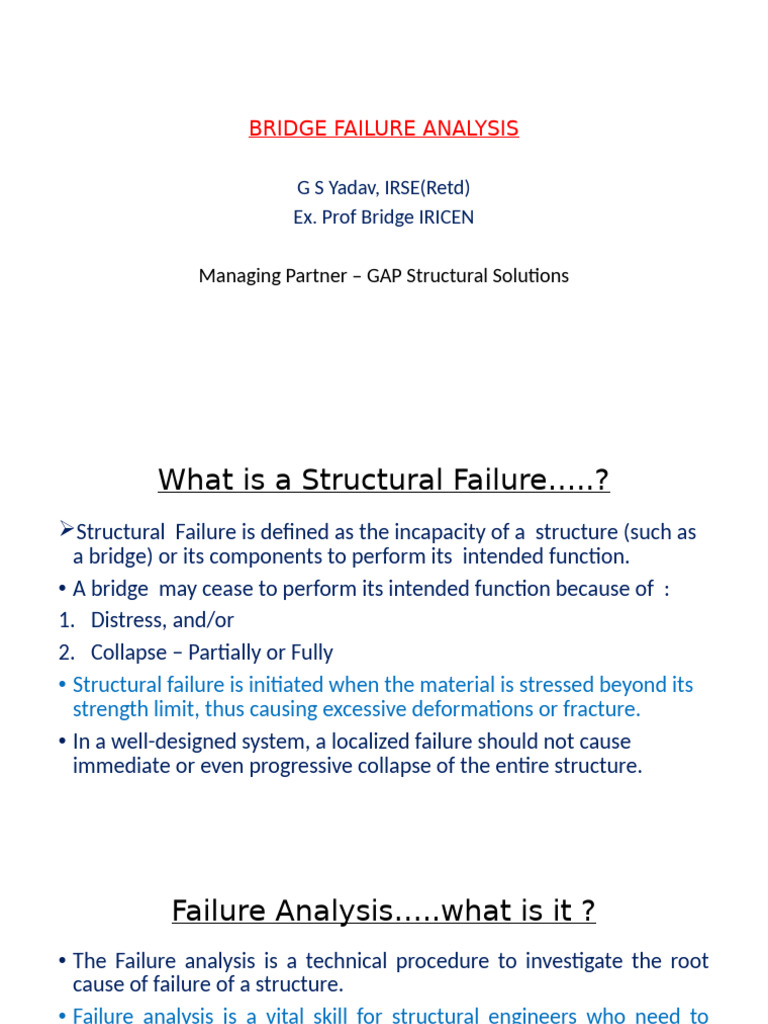 Bridge Failure Analysis | PDF | Beam (Structure) | Failure Analysis