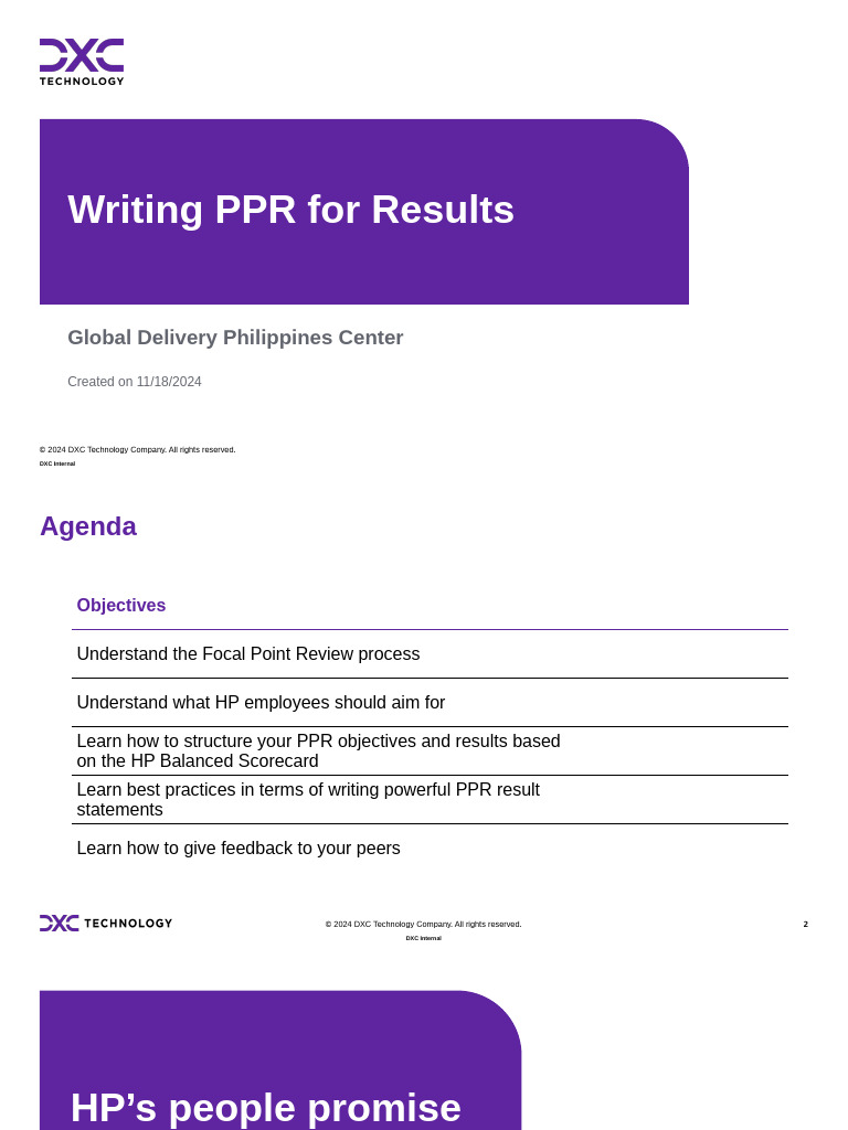 (UPDATED) Writing PPR For Results - New Version 2 | PDF | Goal ...