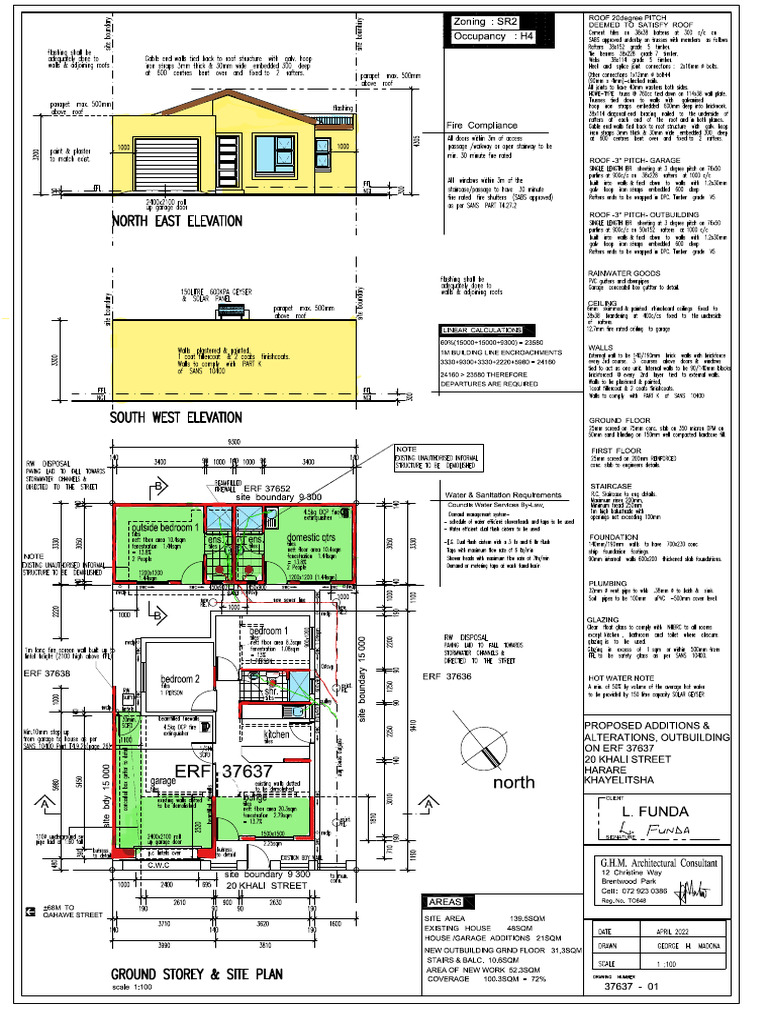Erf 37637 Building Plan | PDF