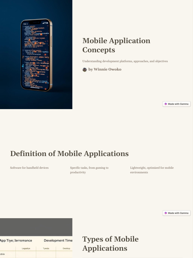 Mobile Application Concepts | PDF | Mobile App | Cross Platform Software