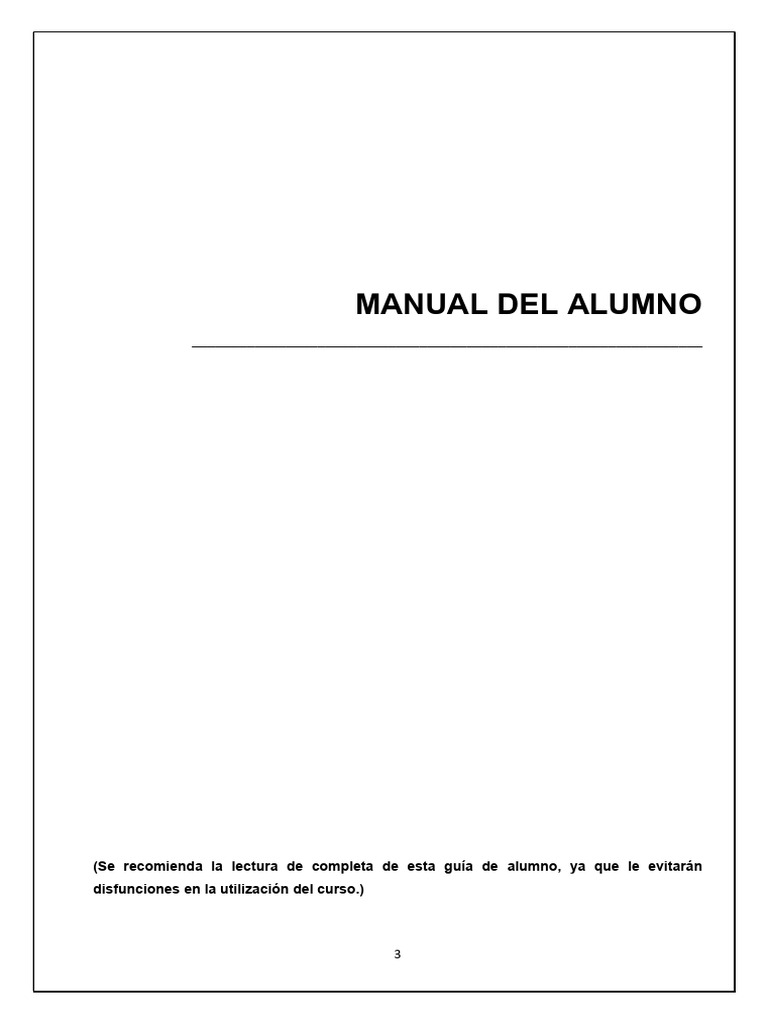 Manual Del Alumno | PDF