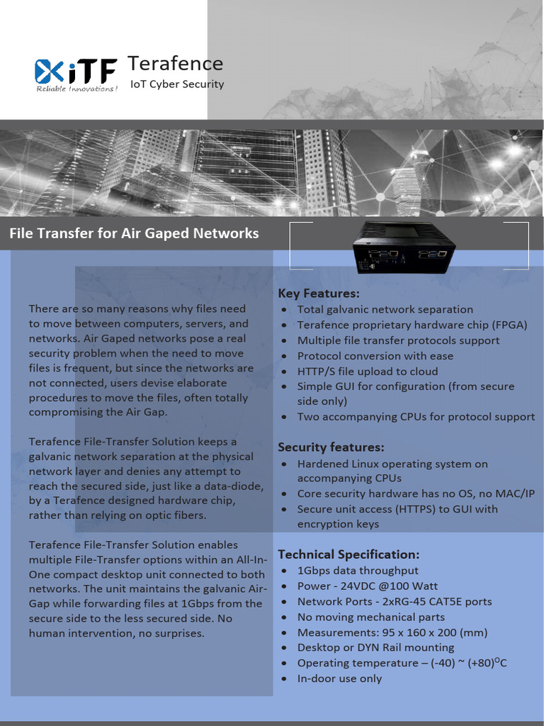Brochure and Data Sheet Model SecureIT (SFTP) | PDF | Computer Network | Computing
