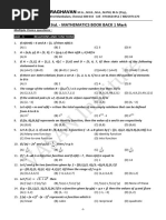 10th Std Maths One Mark Questions PDF | PDF | Mathematics | Algebra