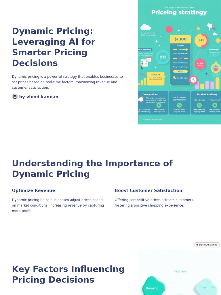 Dynamic Pricing Leveraging AI For Smarter Pricing Decisions | PDF ...