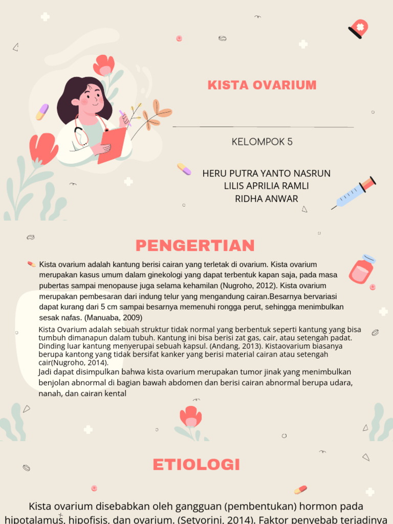 Kista Ovarium: Penyebab dan Gejala | PDF