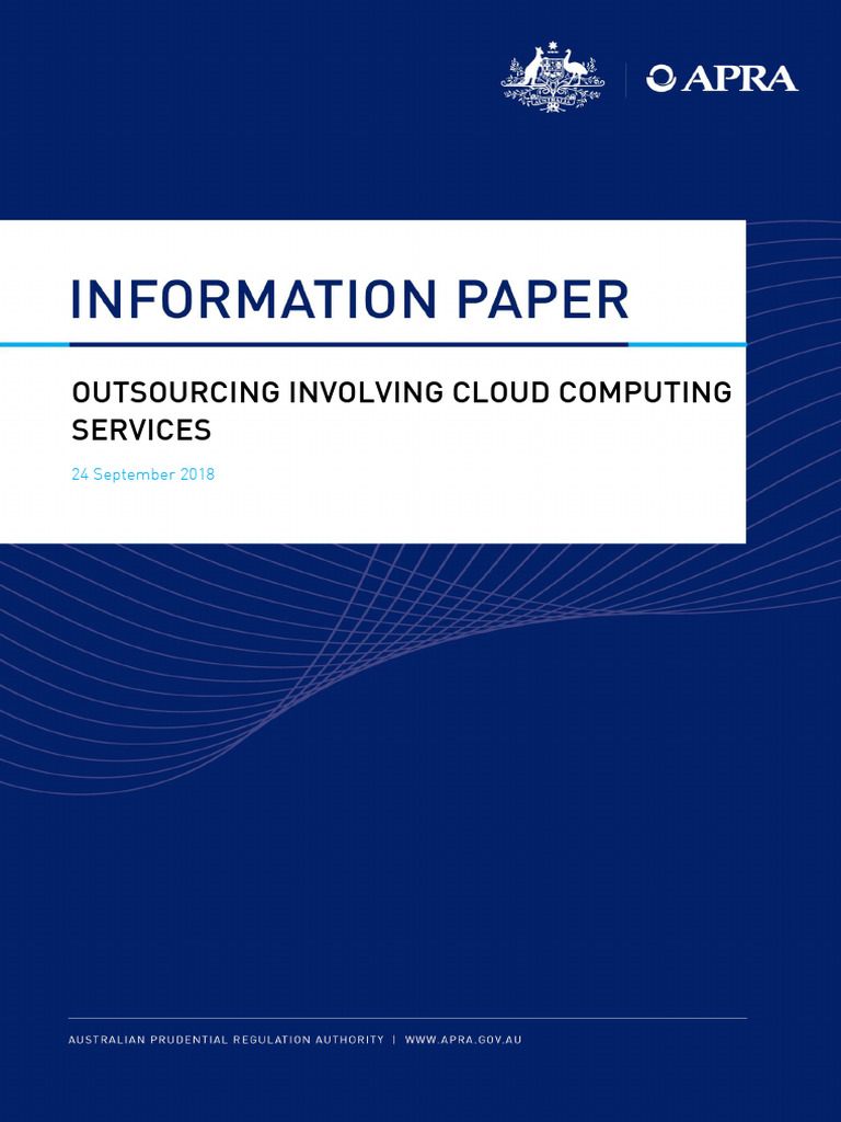 Information Paper - Outsourcing Involving Cloud Computing Services ...