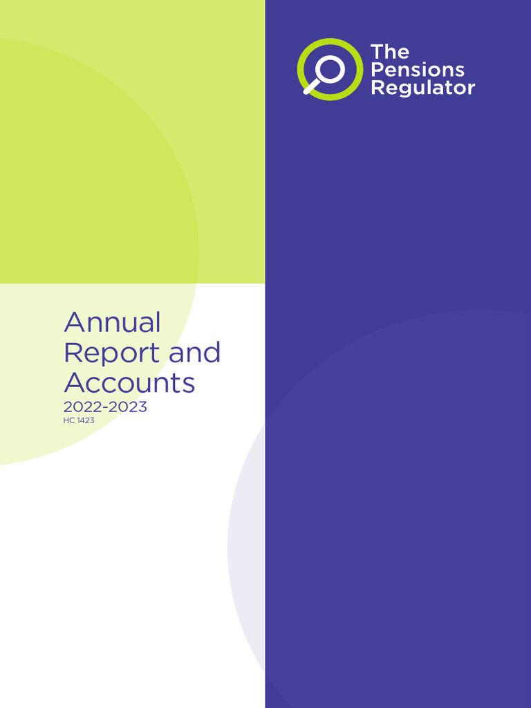 pensions-regulator-annual-report-and-accounts-2022-to-2023 | PDF ...