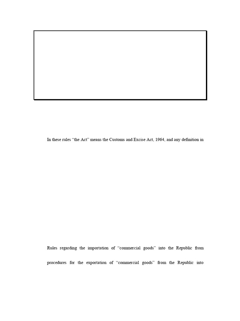 Customs Act | PDF | Cargo | Customs