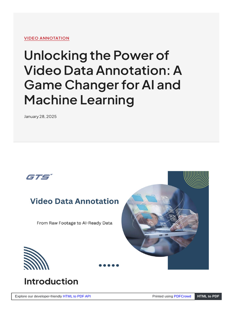 Unlocking The Power of Video Data Annotation: A Game Changer For AI and ...
