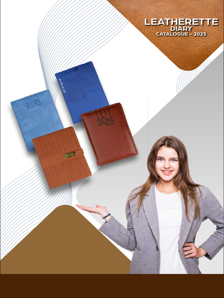 LeathretteWodden AcrylicCanvas Cover Diary Catalogue 2025 Client | PDF ...