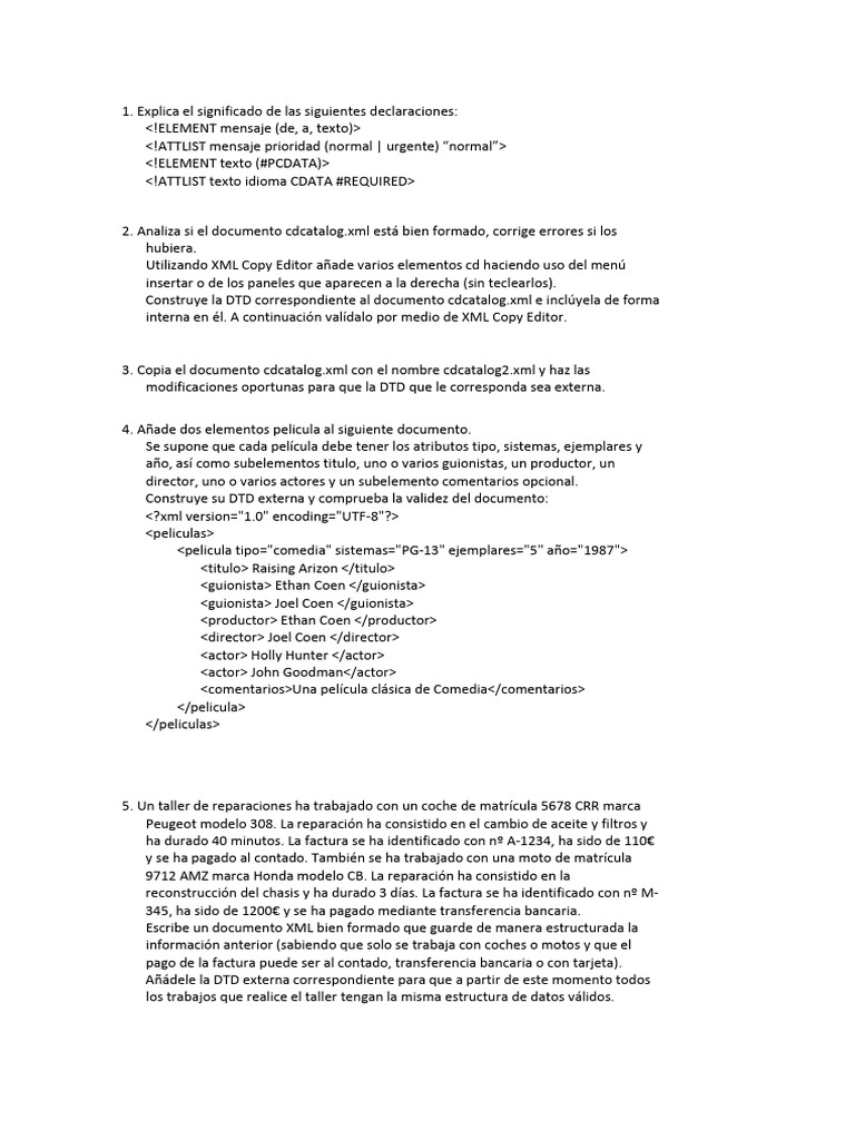 Ejer_DTD | PDF | Xml