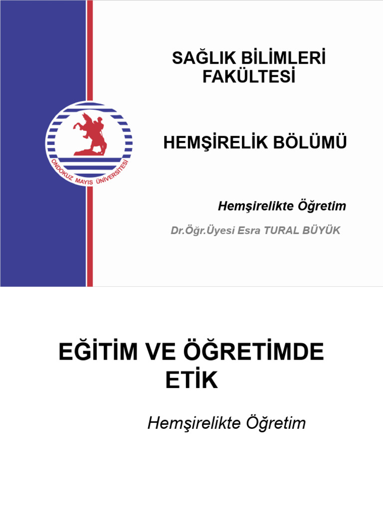 Hafta-Öğretim-Dr - Öğr.Üyesi Esra TURAL BÜYÜK | PDF