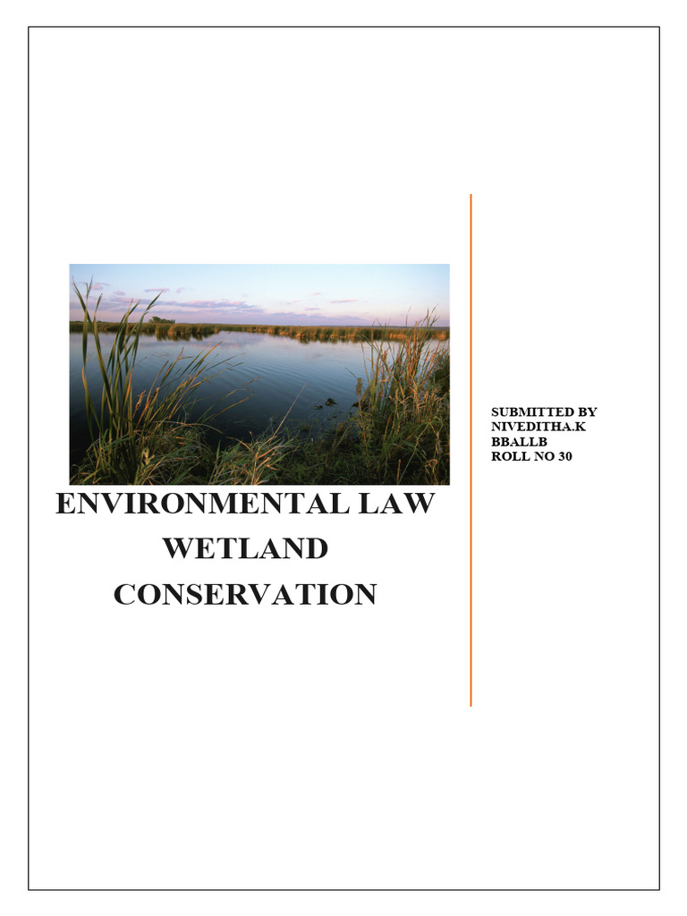 ENVIRONMENTAL LAW | PDF | Wetland | Conservation Biology