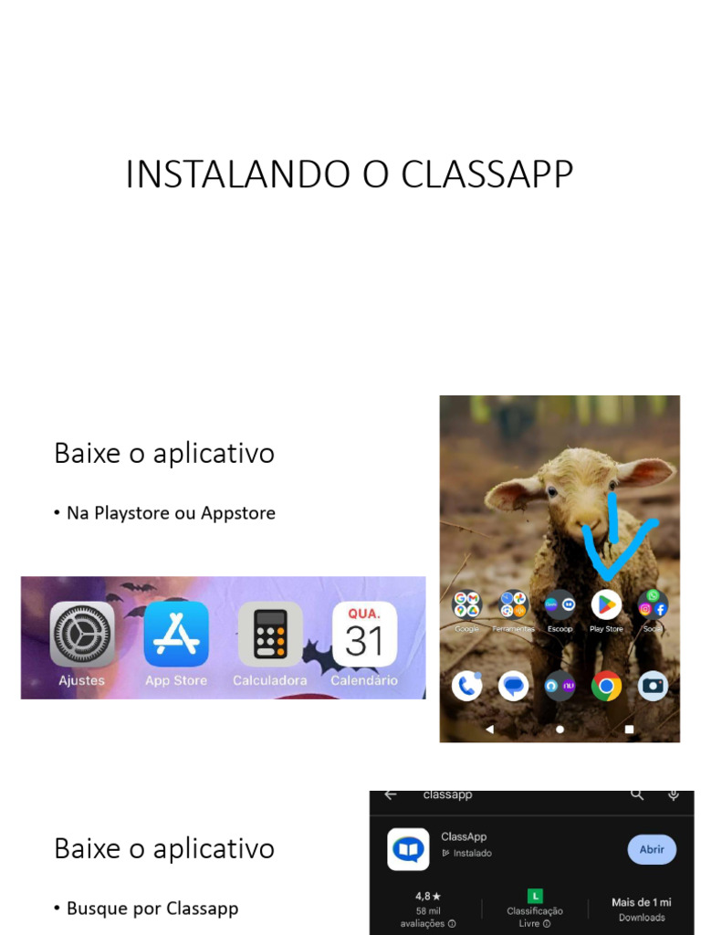 Instalando o Classapp | PDF