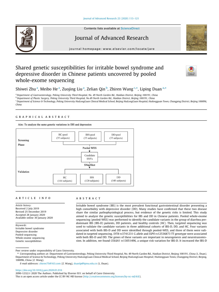 Shared Genetic Susceptibilities For Irritable Bowel Syndrom | PDF ...