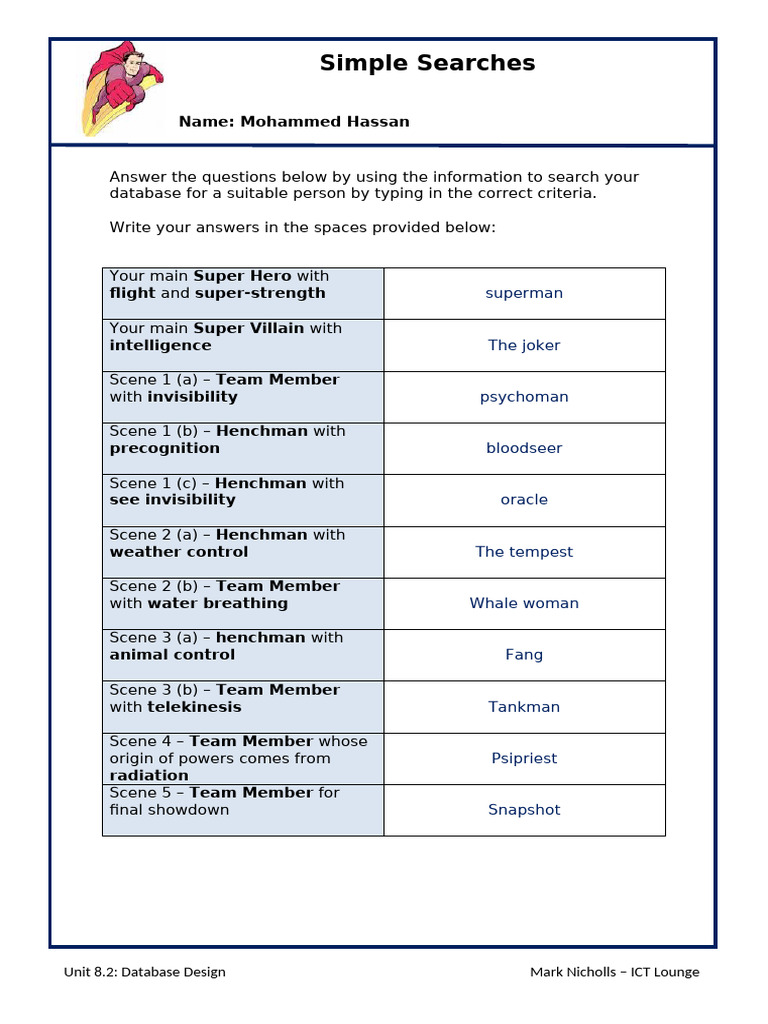 Simple Database Searches | PDF