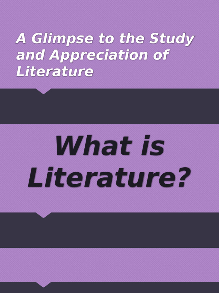 1. Glimpse of Literature | PDF | Liberal Arts Education