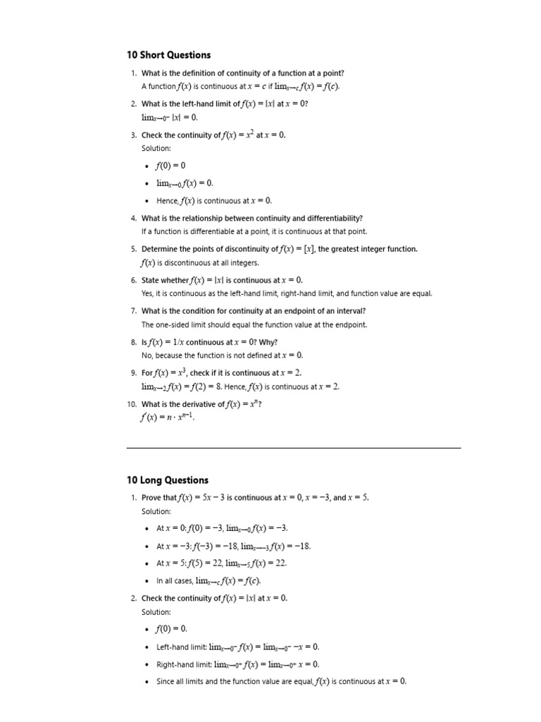 Important Questions Class 12 Maths Chapter 5 | PDF | Trigonometric ...